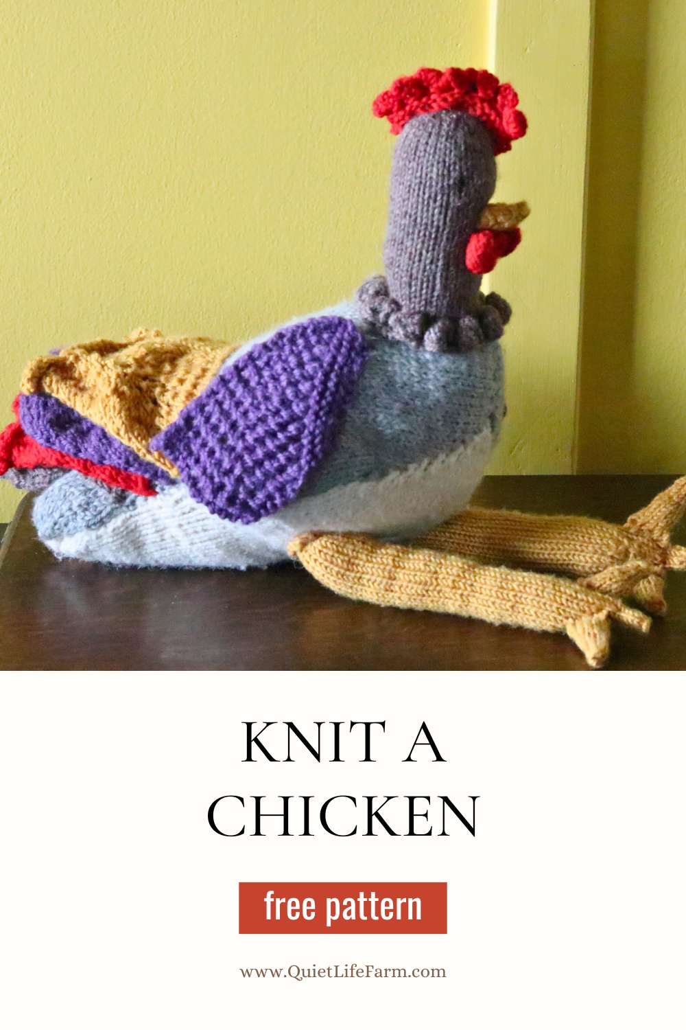 Knit Chicken Pattern - Quiet Life Farm