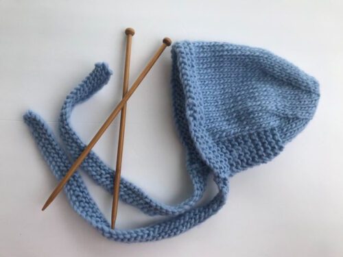Baby Bonnet Knitting Pattern: Free and easy! - Quiet Life Farm