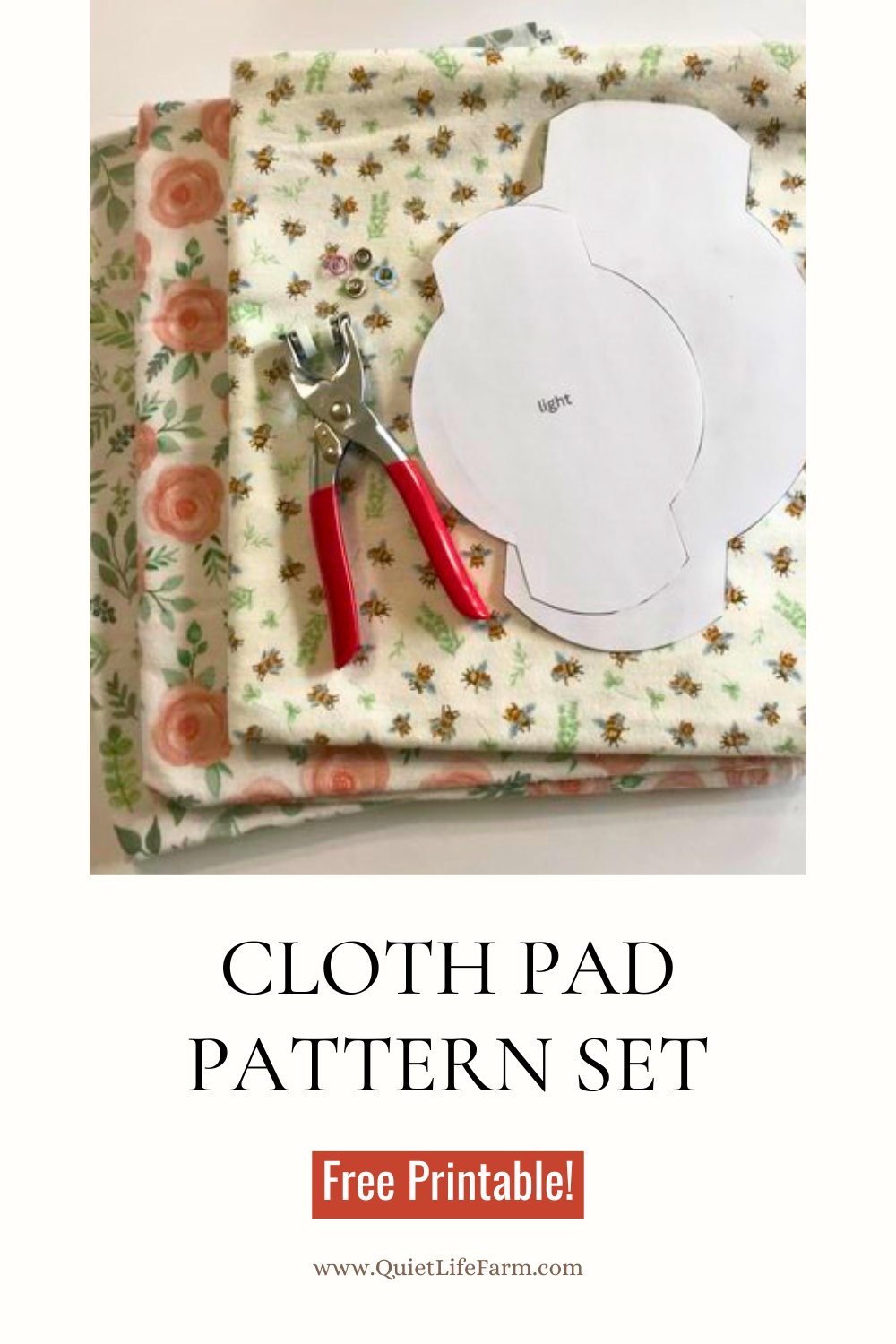 Cloth Pad Sewing Pattern: FREE! - Quiet Life Farm