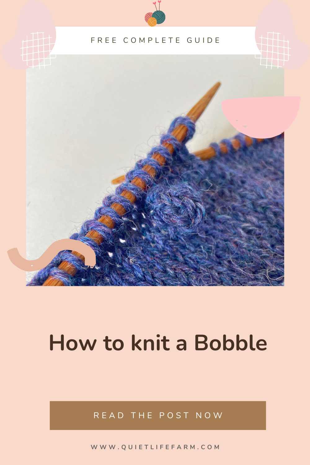 How to knit a bobble: Knitting Bobbles Tutorial - Quiet Life Farm