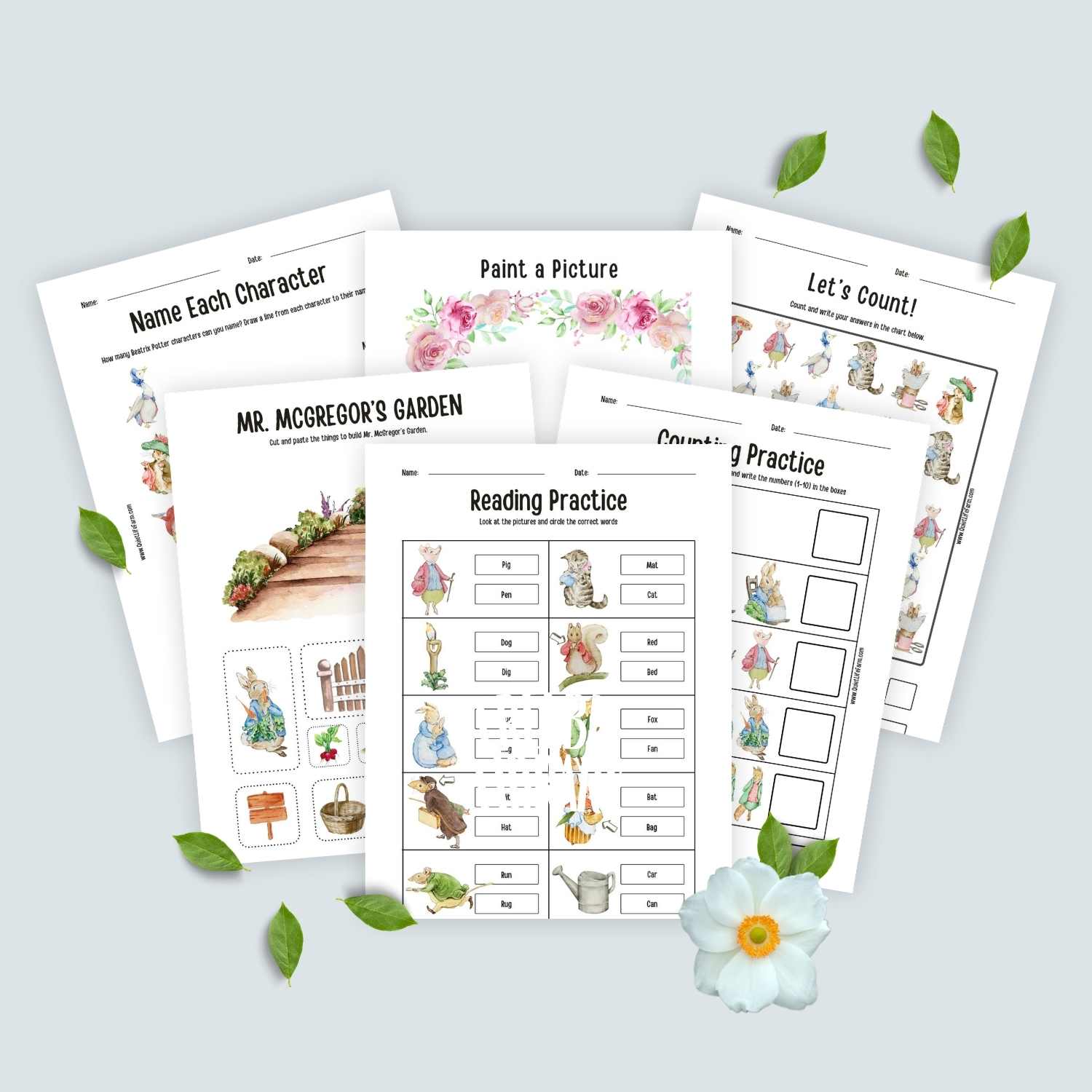 Beatrix Potter Printable Activities - Quiet Life Farm