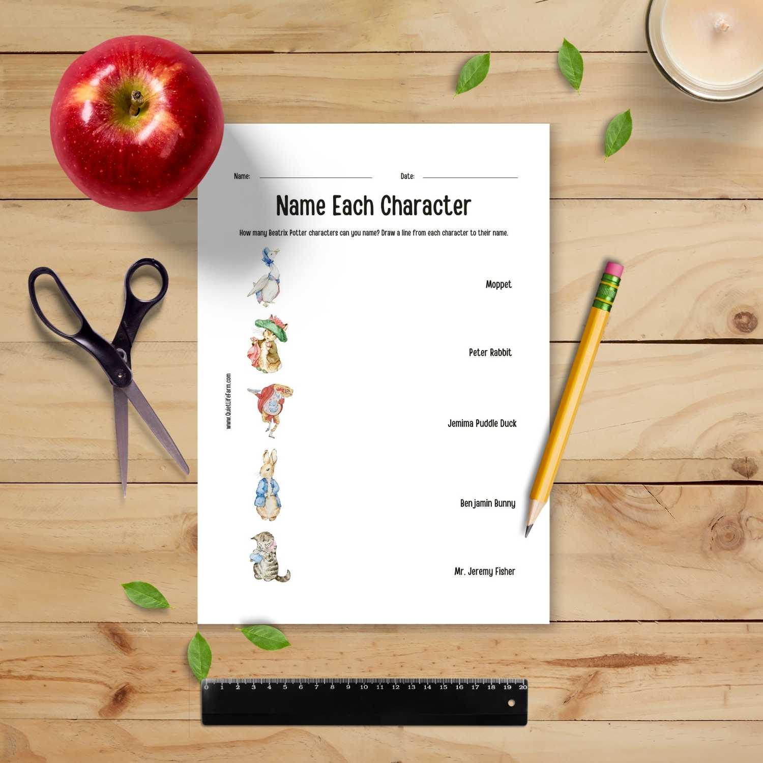 Beatrix Potter Printable Activities - Quiet Life Farm