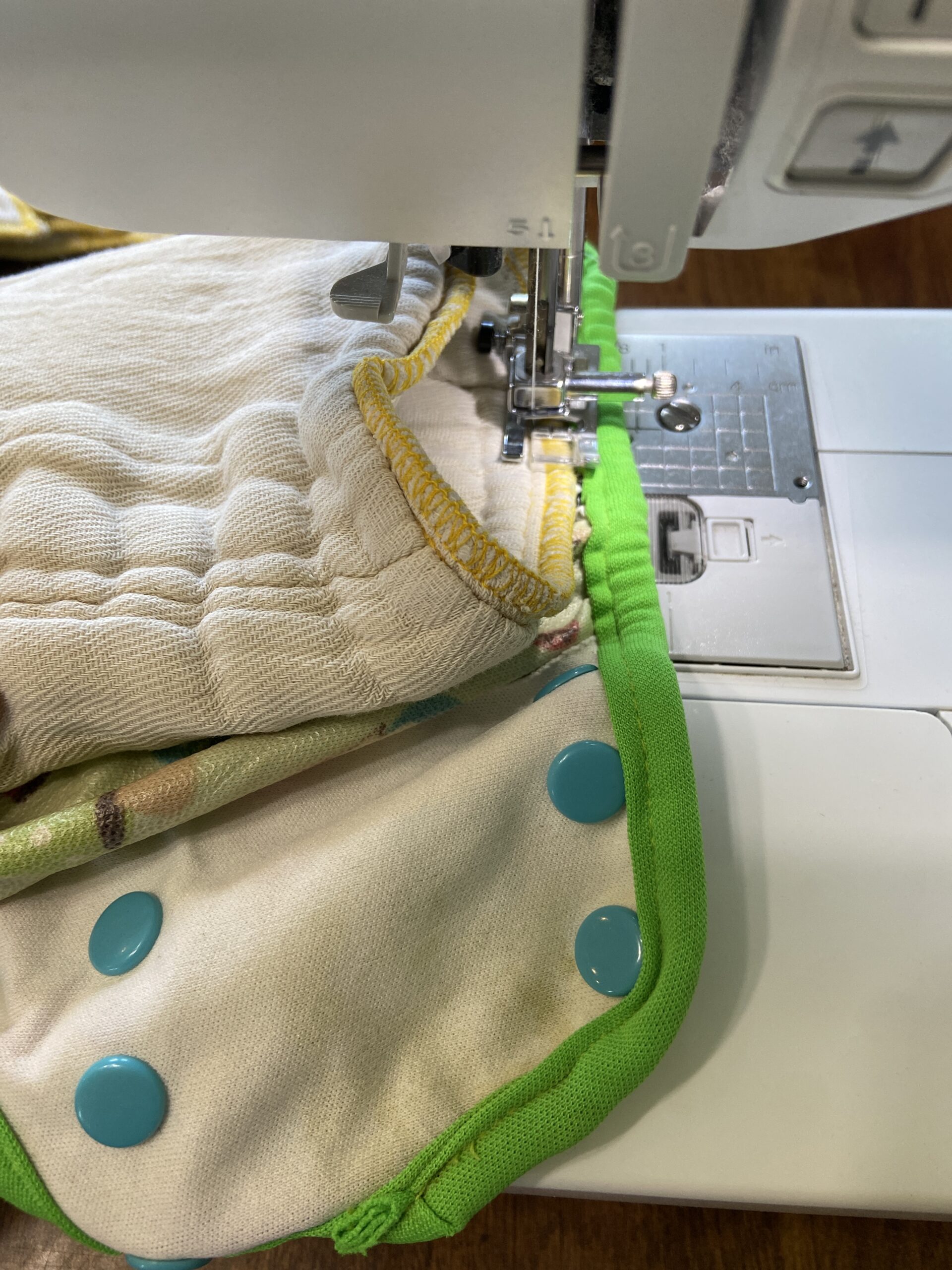 Sewing Cloth Diapers to become "All In One" - Quiet Life Farm