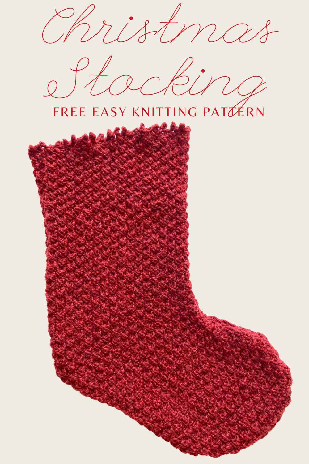 Best Free Knitted Christmas Stocking Pattern - Quiet Life Farm