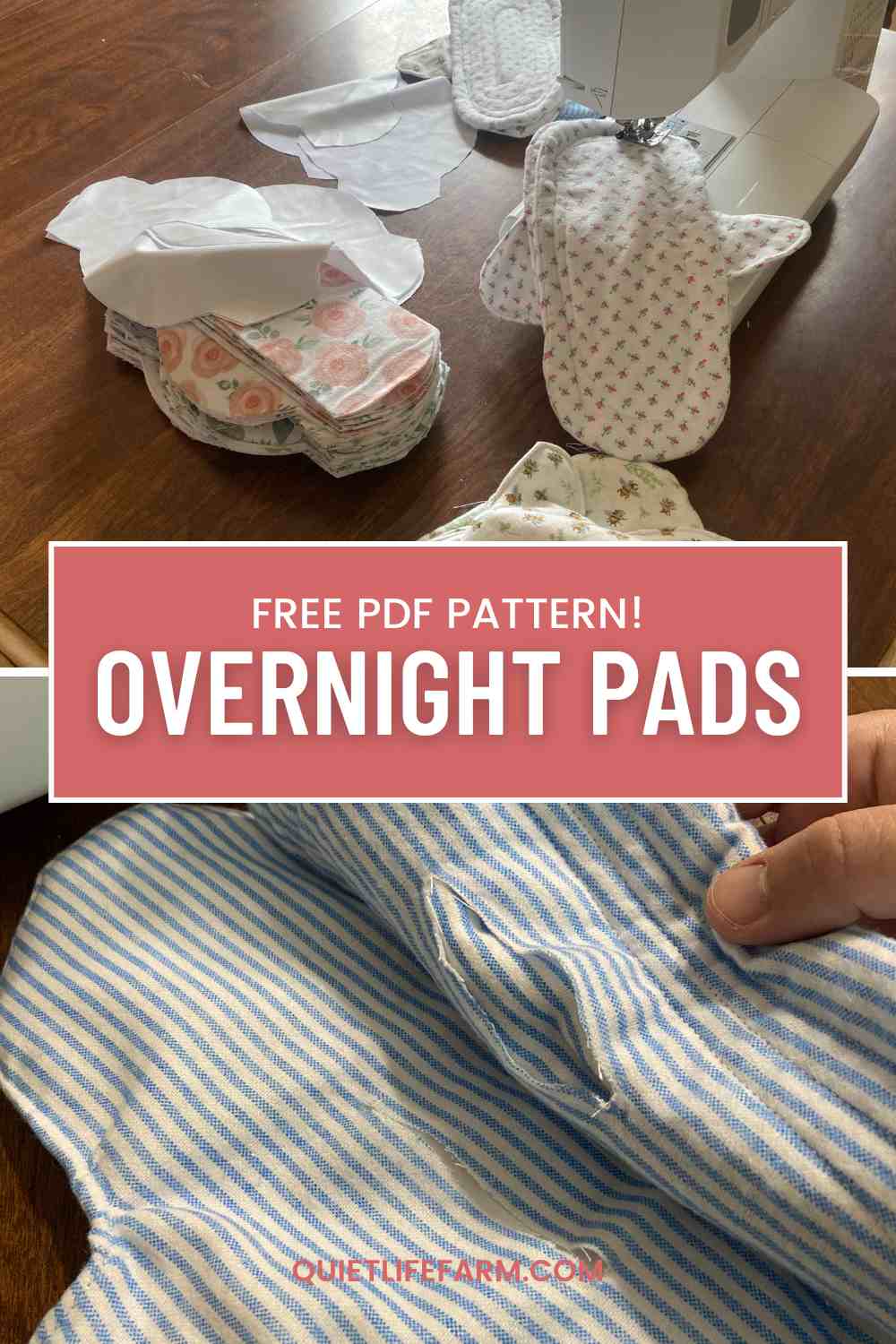 Overnight/Postpartum Cloth Pad Pattern - Quiet Life Farm