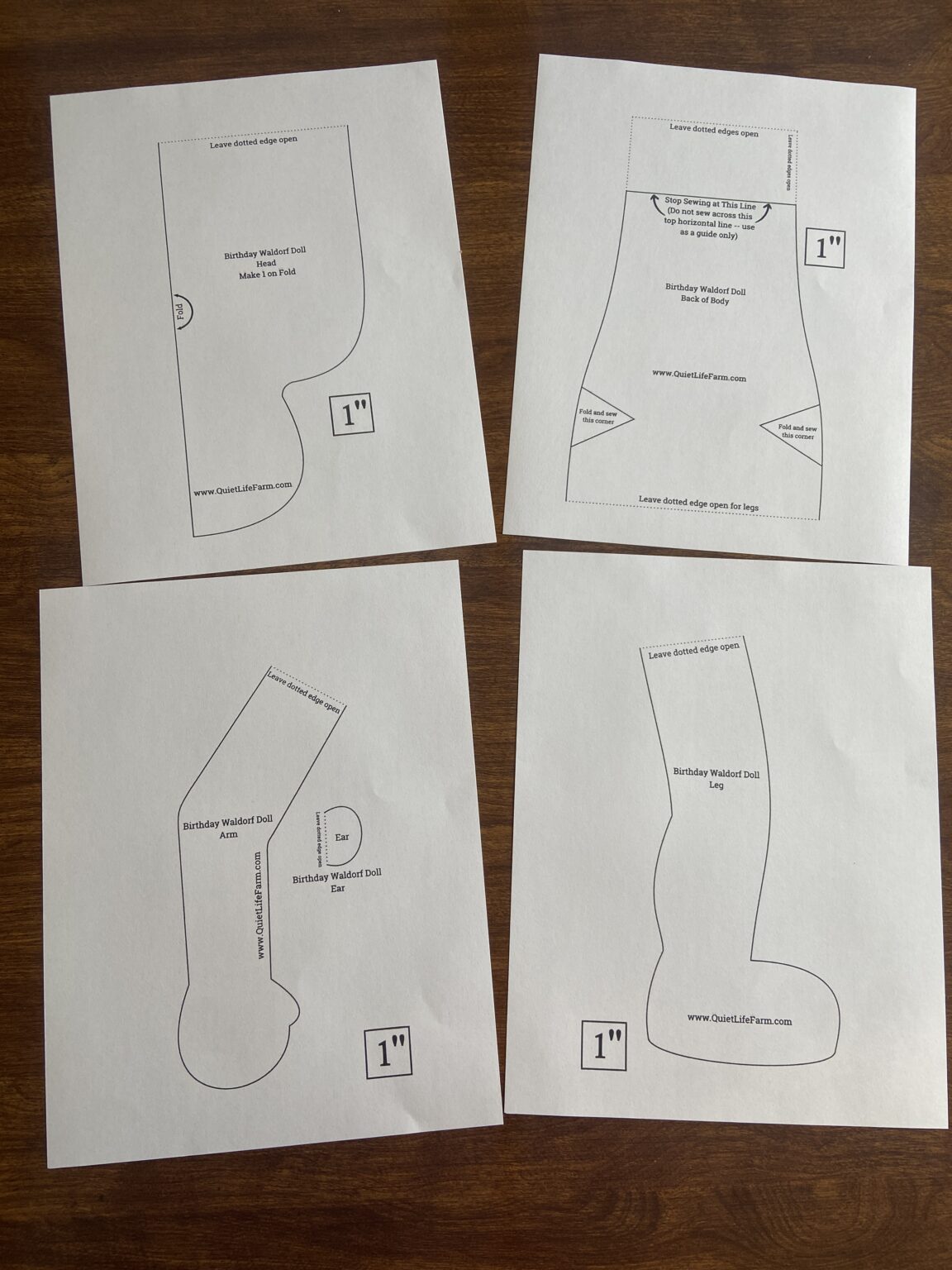 Extra Large Waldorf Doll Pattern - Quiet Life Farm