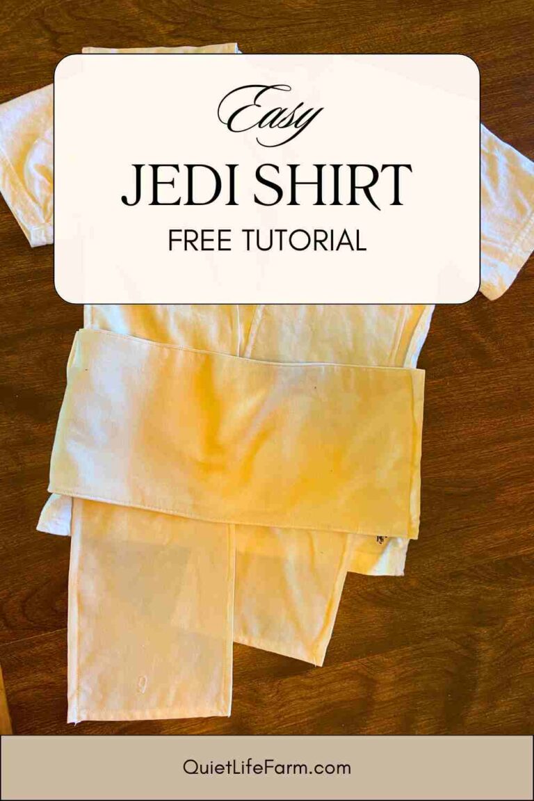 How to Make a Jedi Shirt - Quiet Life Farm