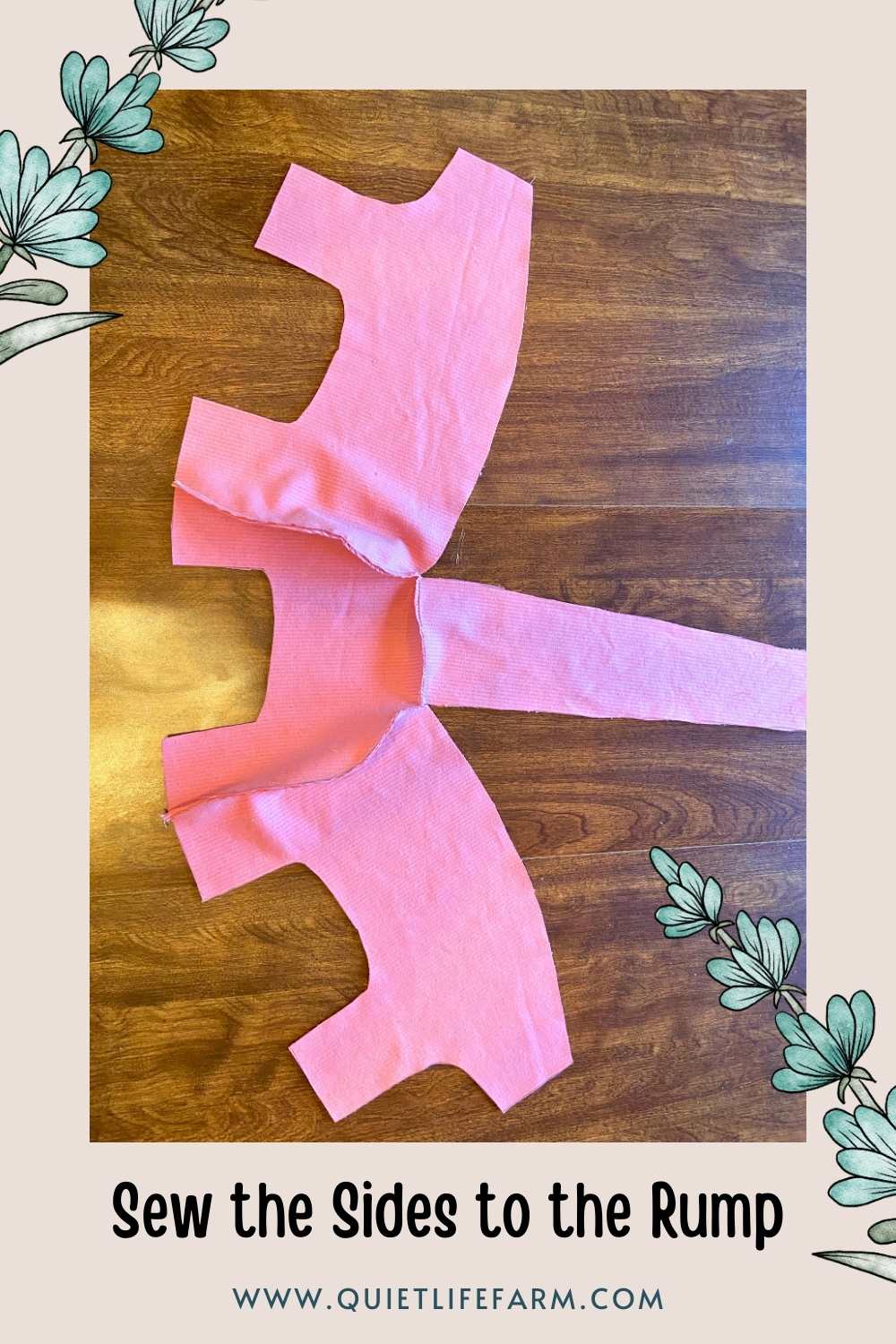 Free Pig Sewing Pattern: How to make a cute plush pig - Quiet Life Farm