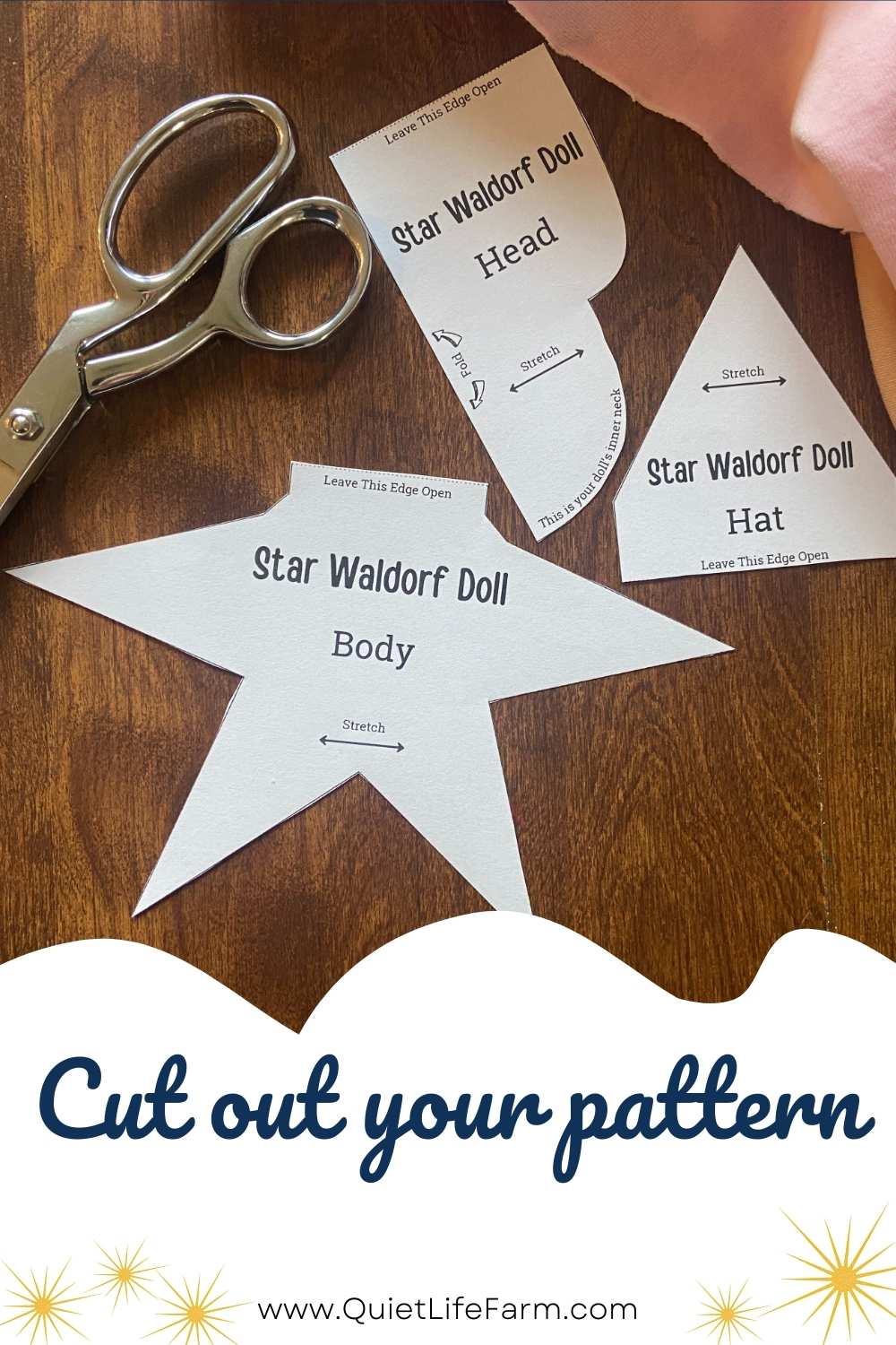 Star Waldorf Doll: Free Sewing Pattern! - Quiet Life Farm