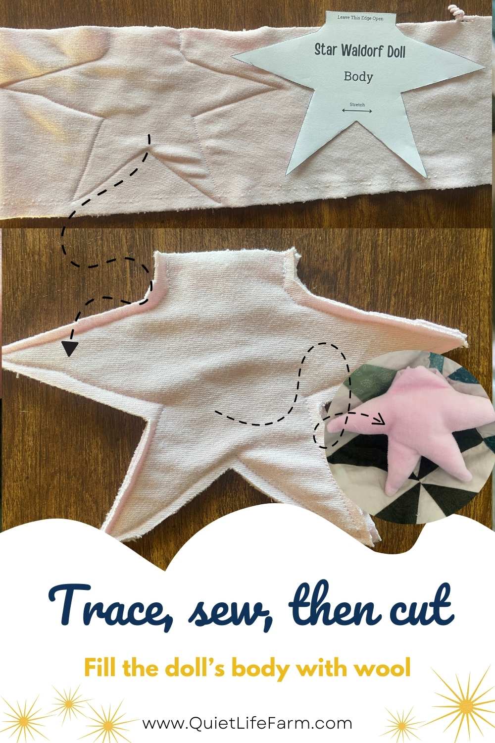 Star Waldorf Doll: Free Sewing Pattern! - Quiet Life Farm