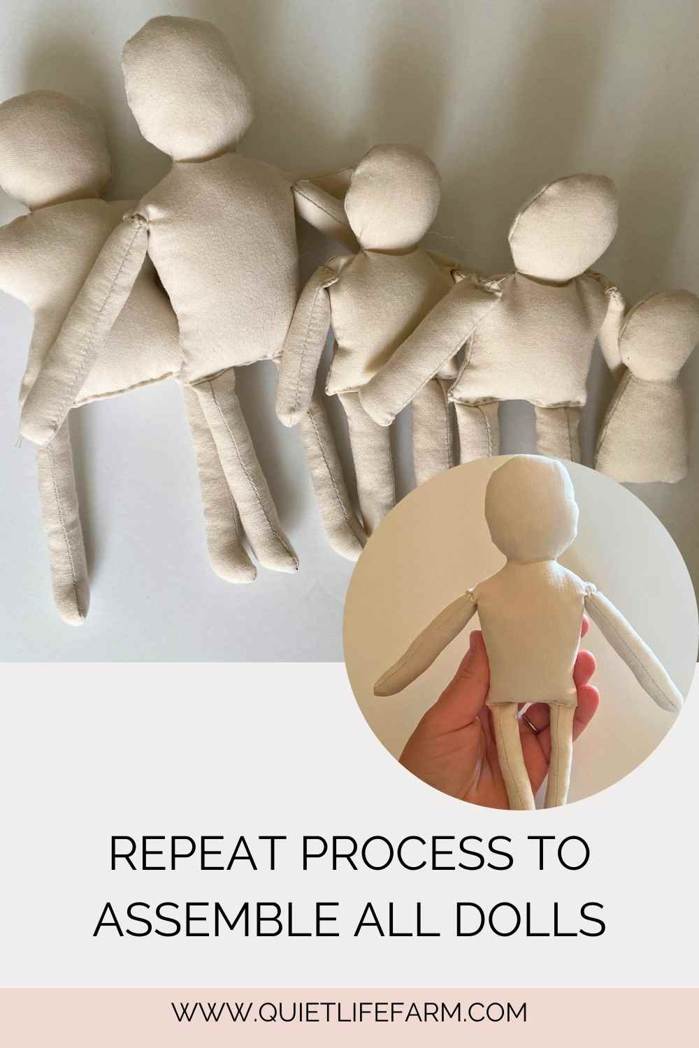 Tiny Rag Doll Family: FREE EASY PDF Sewing Pattern - Quiet Life Farm