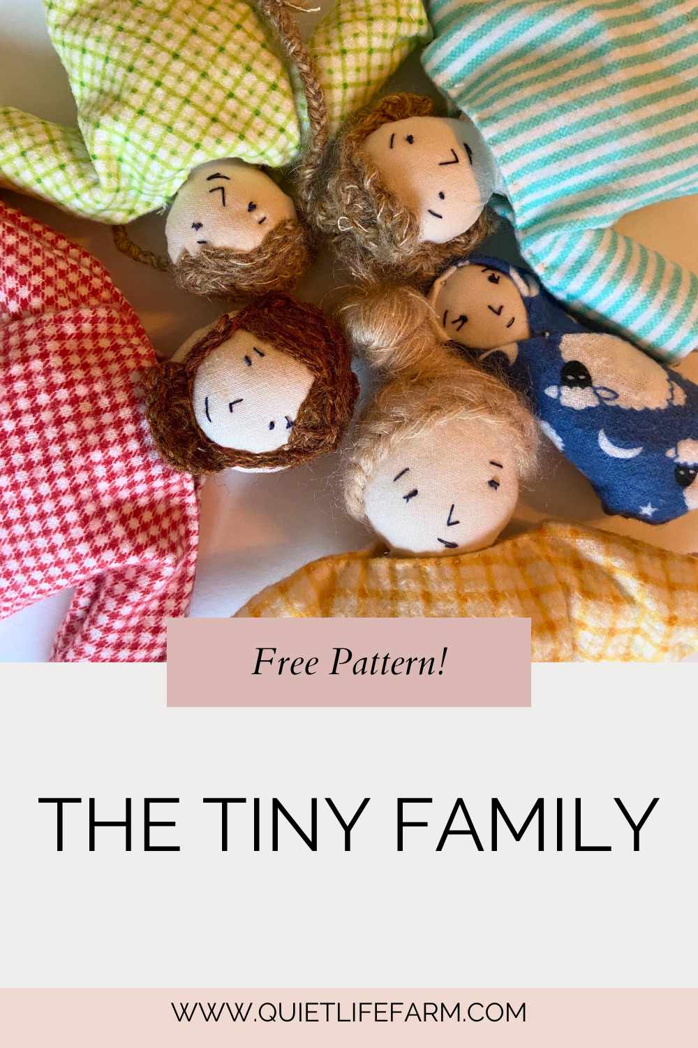 Tiny Rag Doll Family: FREE EASY PDF Sewing Pattern - Quiet Life Farm