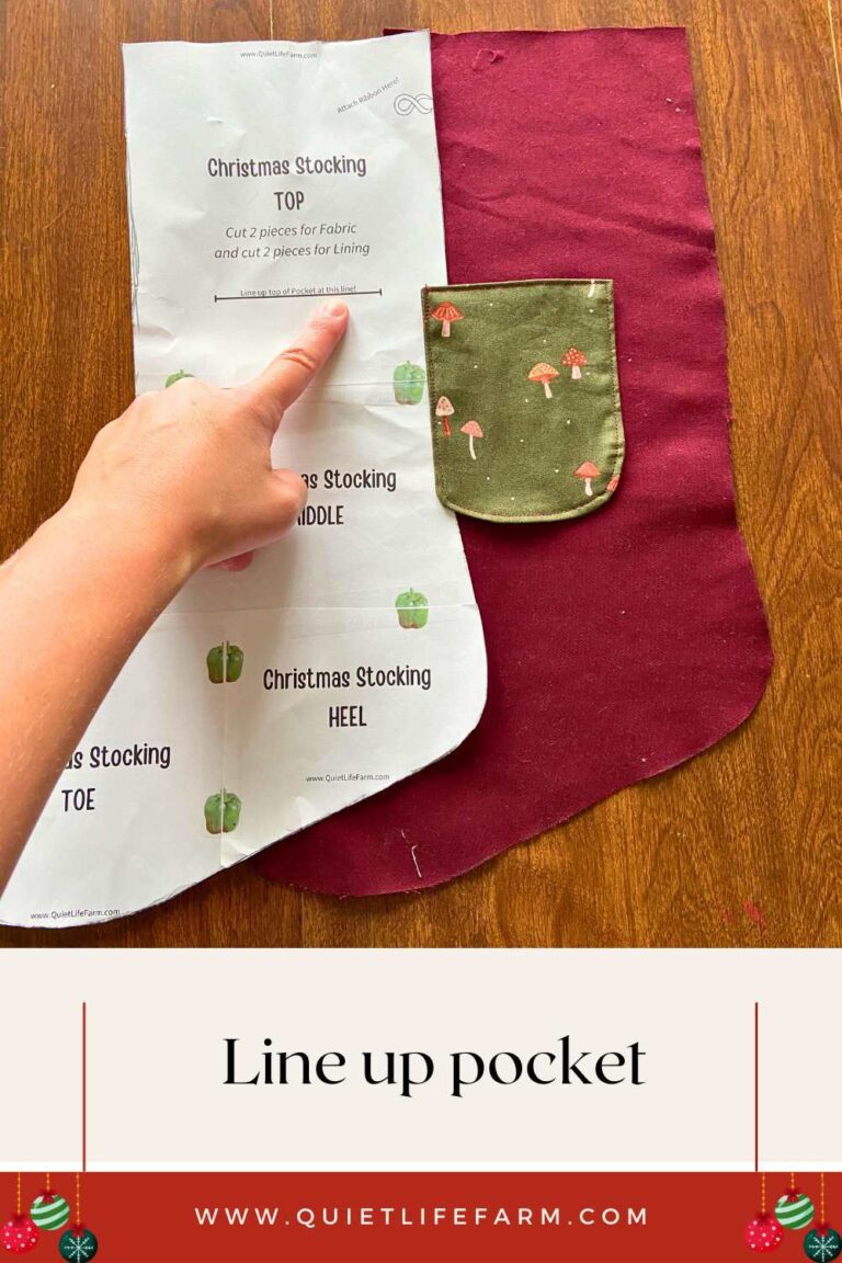 Free Easy Christmas Stocking Sewing Pattern and Tutorial - Quiet Life Farm