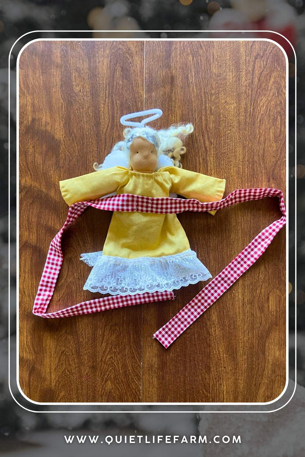 Angel Christmas Tree Topper Sewing Pattern - Quiet Life Farm