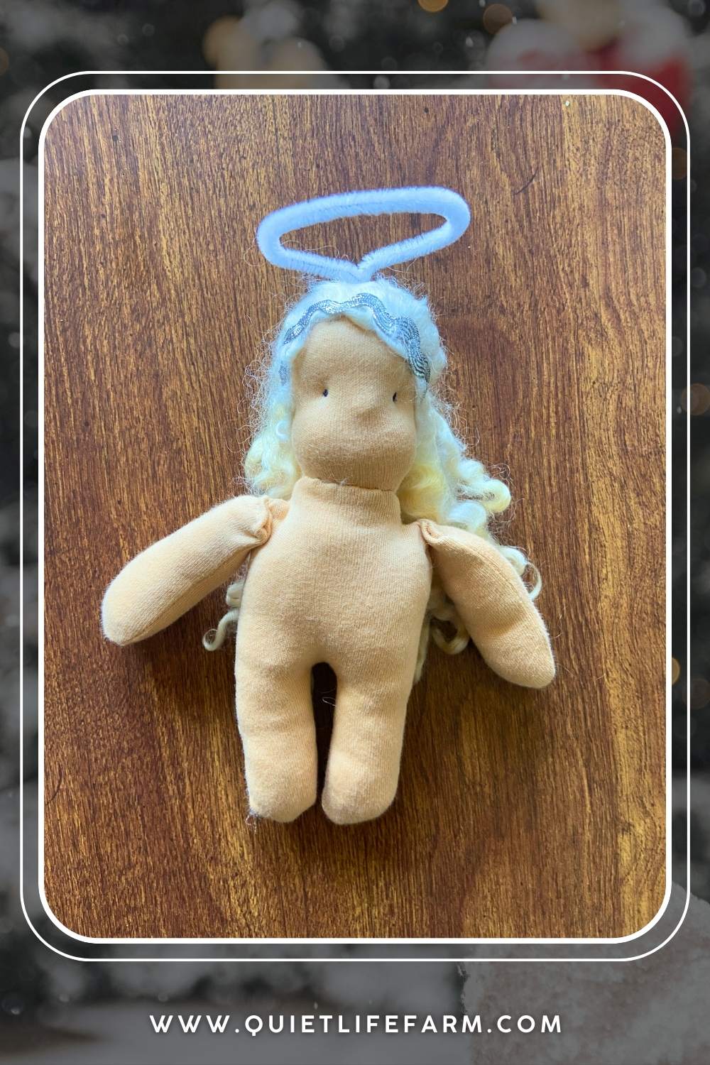 Angel Christmas Tree Topper Sewing Pattern - Quiet Life Farm