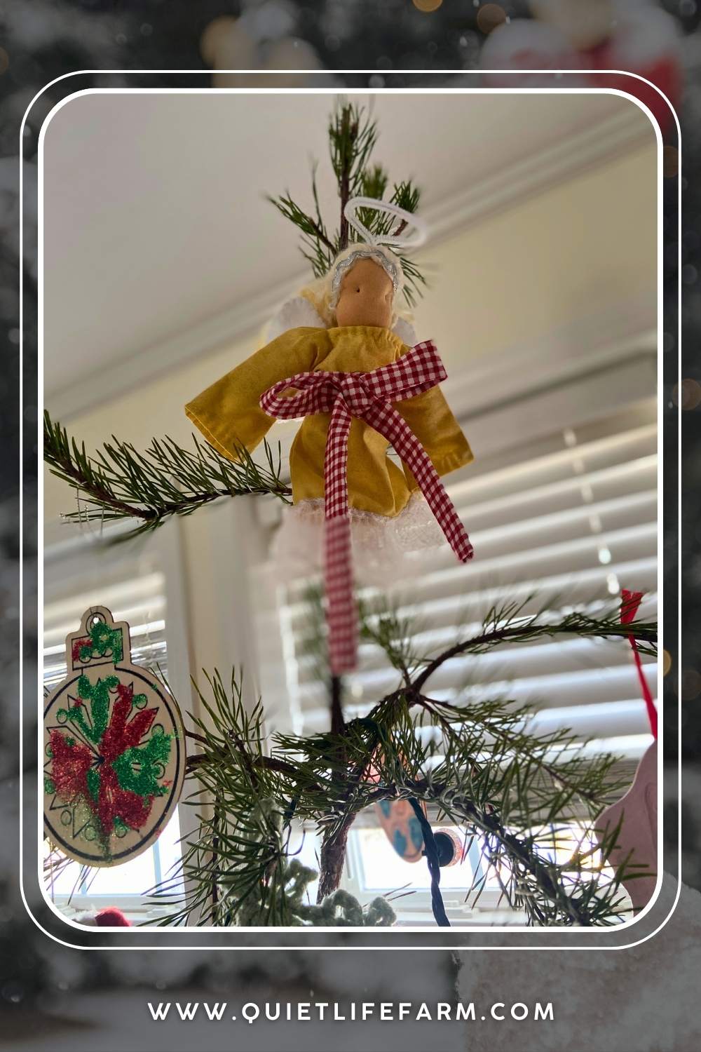 Angel Christmas Tree Topper Sewing Pattern - Quiet Life Farm