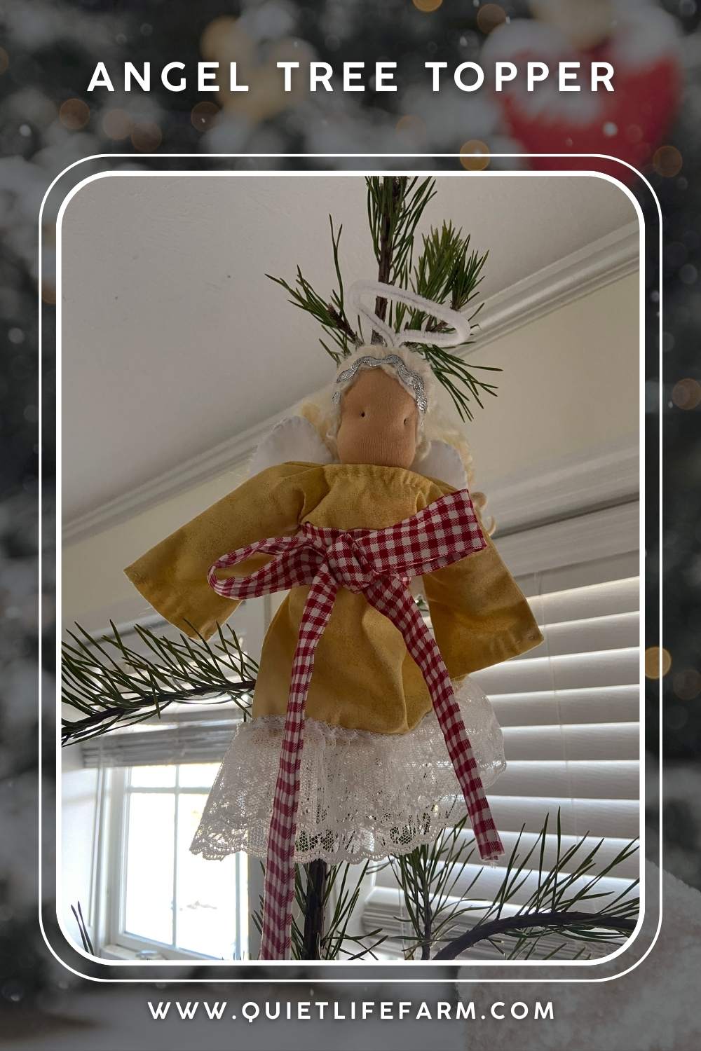 Angel Christmas Tree Topper Sewing Pattern - Quiet Life Farm