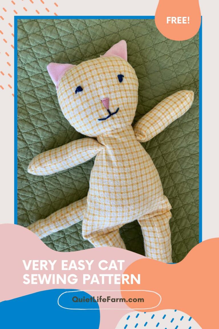 Free Cat Sewing Pattern - Quiet Life Farm