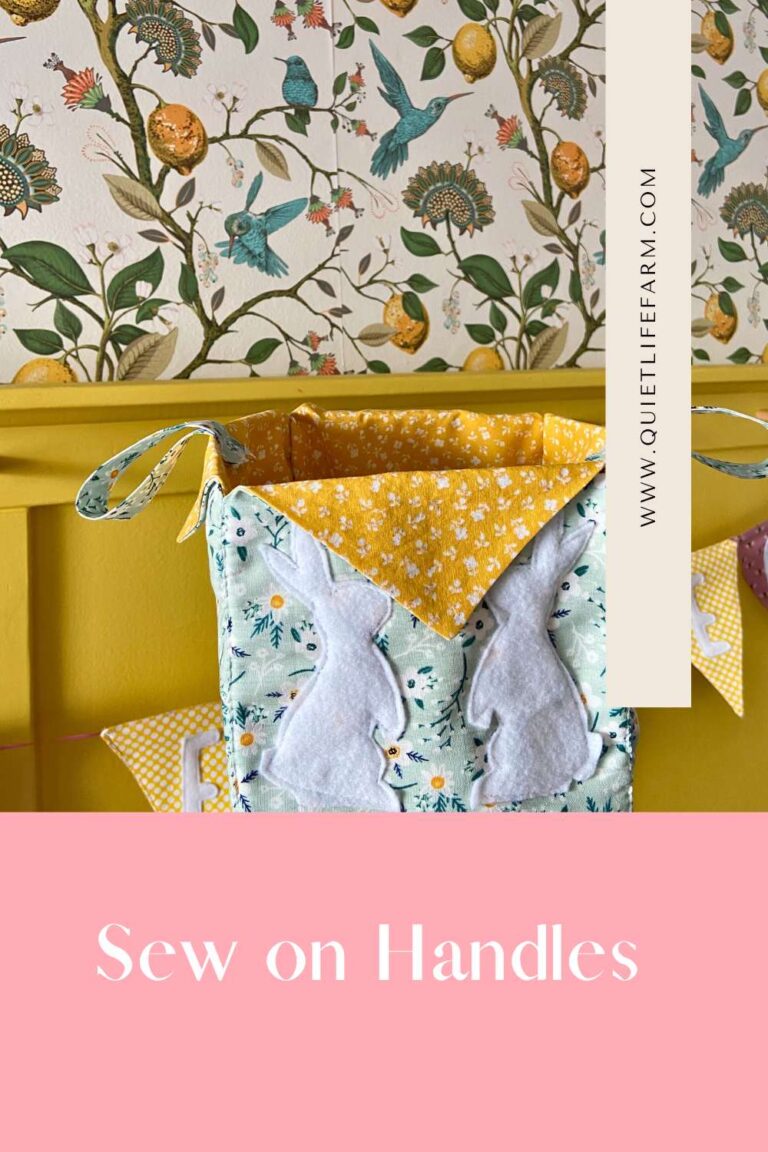 How to Sew a Fabric Easter Basket Free Pattern and Tutorial - Quiet ...