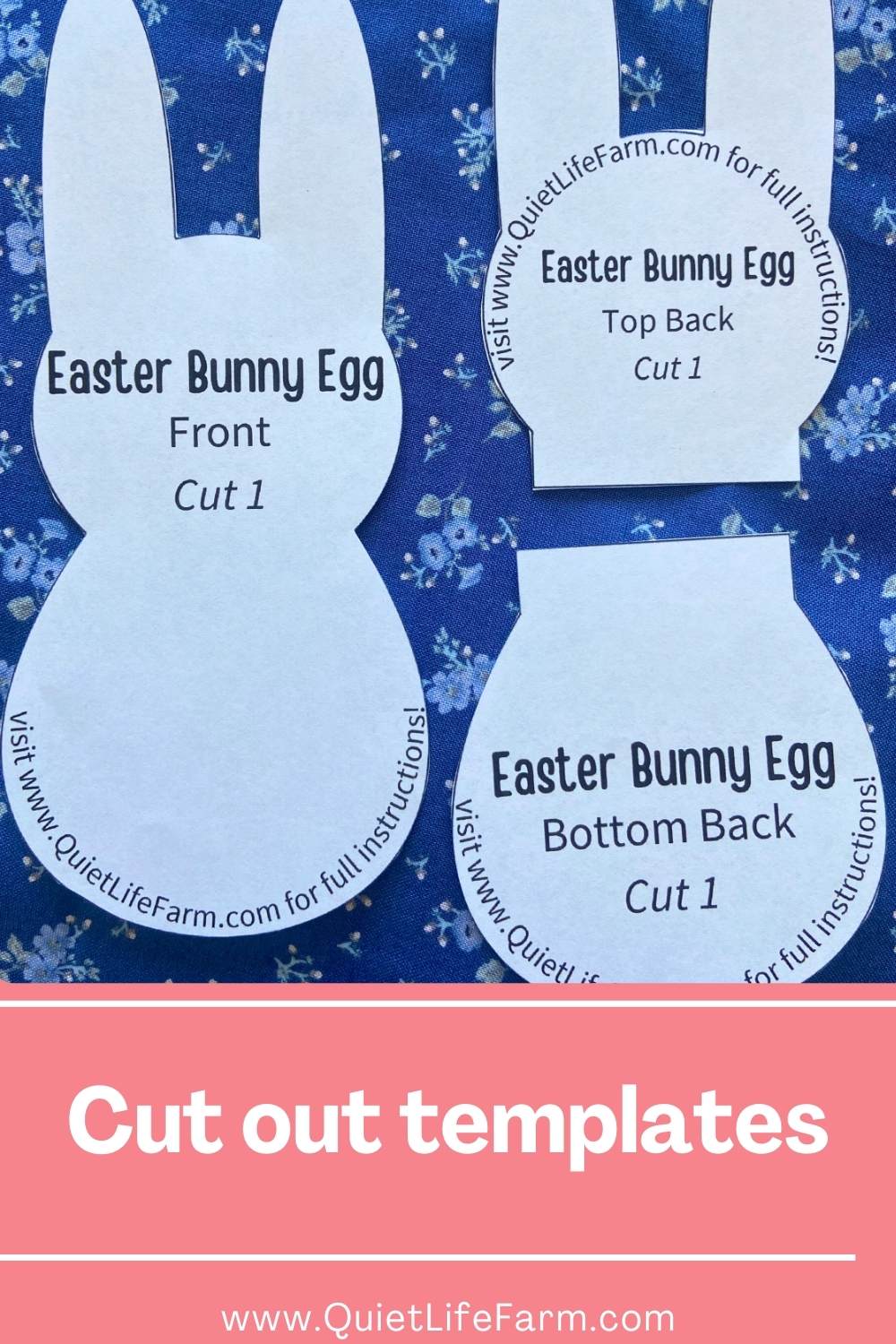 How to Sew a Bunny Reusable Fillable Easter Egg - Quiet Life Farm