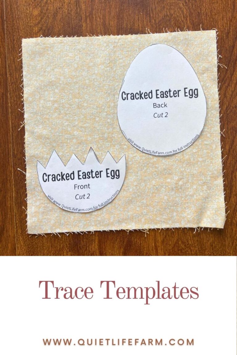 "Cracked" Reusable Easter Egg Pattern - Quiet Life Farm
