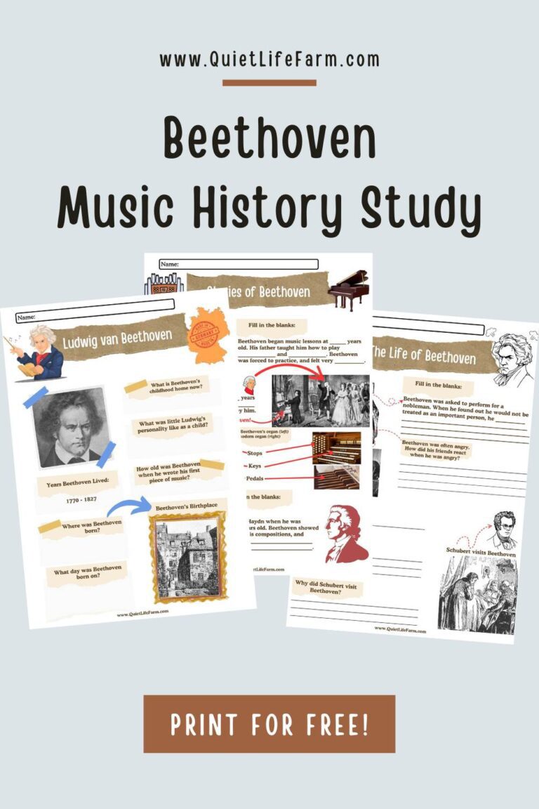 Beethoven: Free Music History Study - Quiet Life Farm