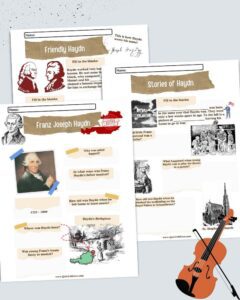 Mozart: Music History Worksheets - Quiet Life Farm