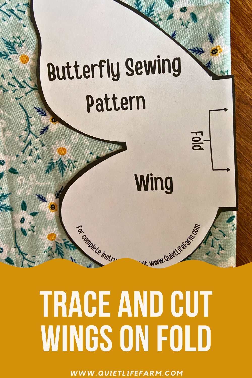 Free Butterfly Sewing Pattern! DIY Fabric Butterflies - Quiet Life Farm