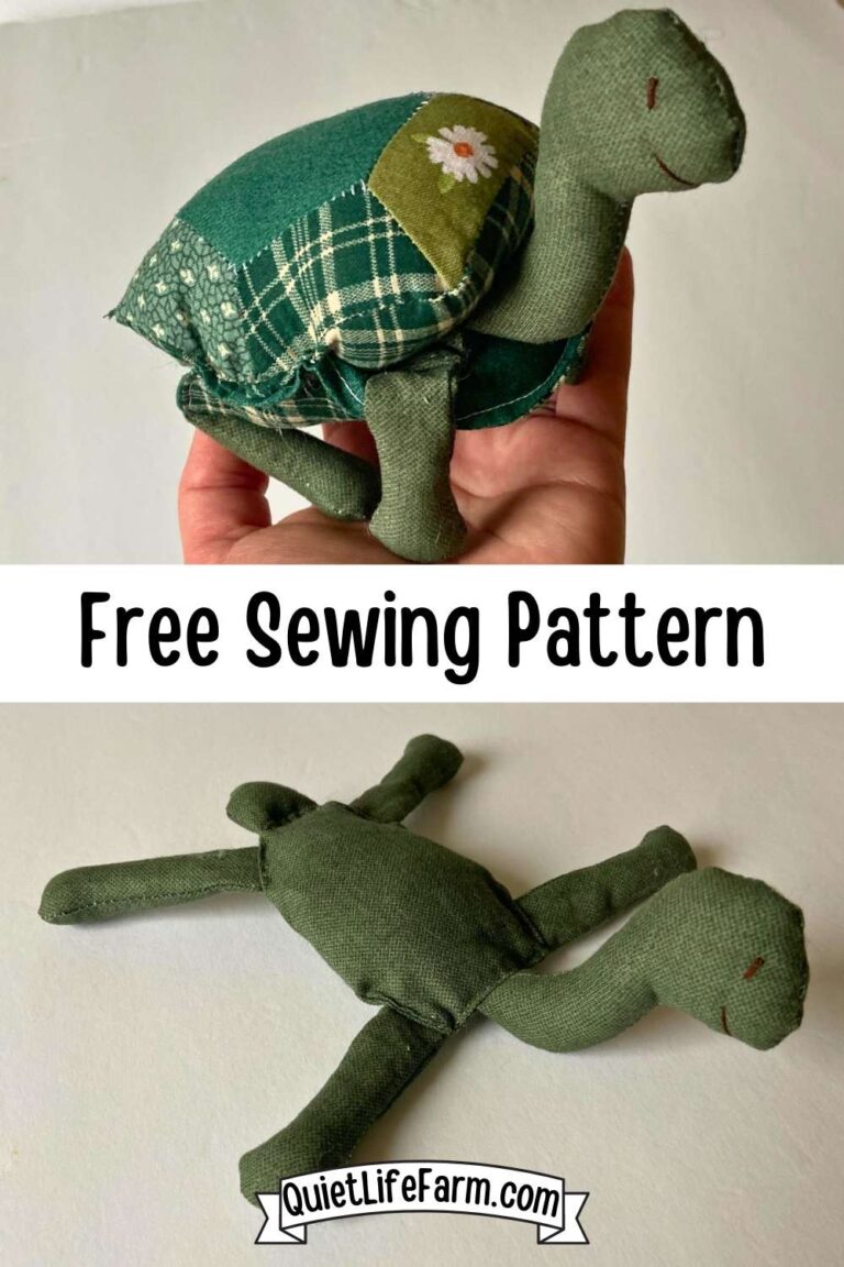 Free Turtle Sewing Pattern: DIY Stuffed Plush Pattern! - Quiet Life Farm