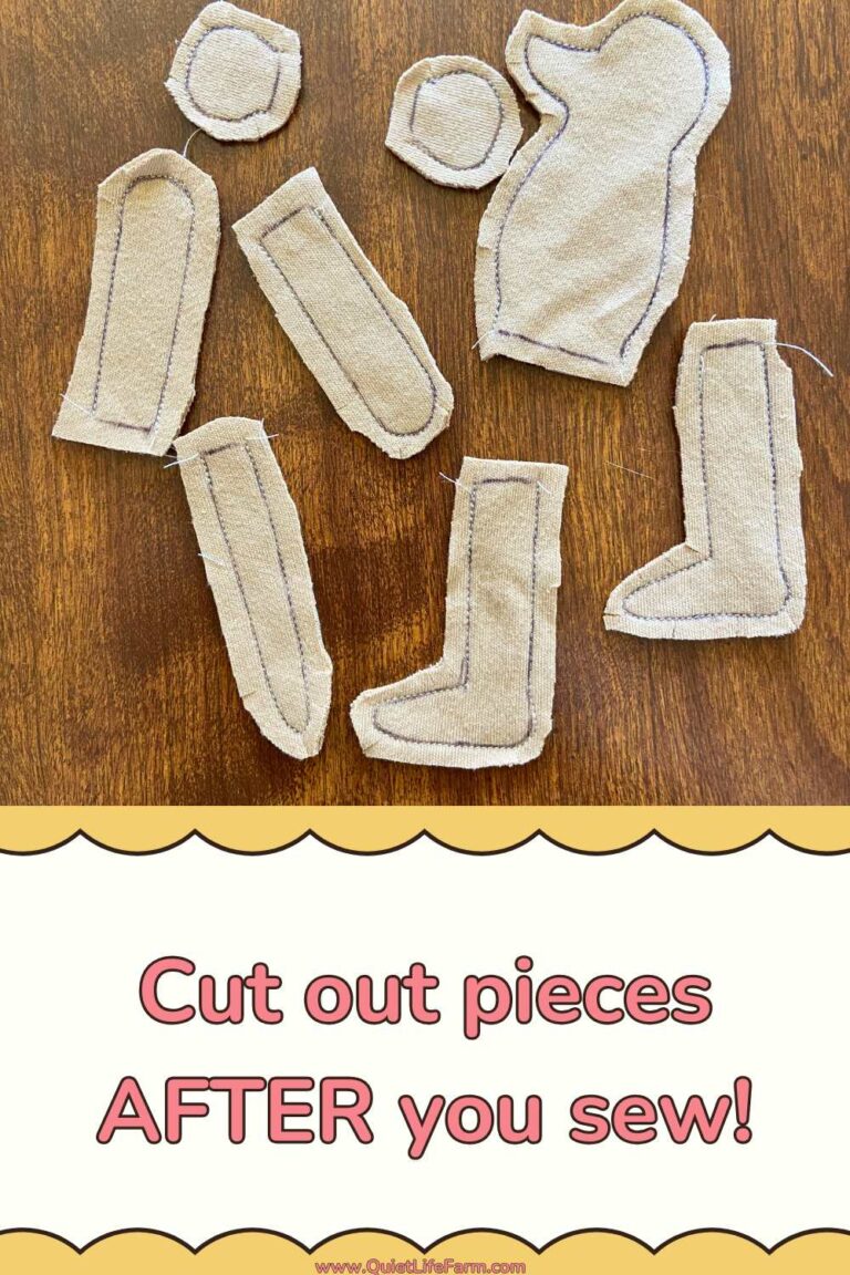 FREE PDF Sewing Pattern for 5" tall Mouse With Clothes - Quiet Life Farm