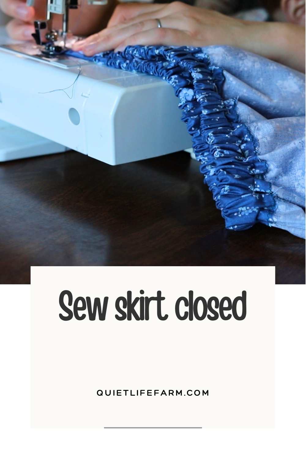 How to Sew a Simple Gathered Skirt (without a pattern!) - Quiet Life Farm