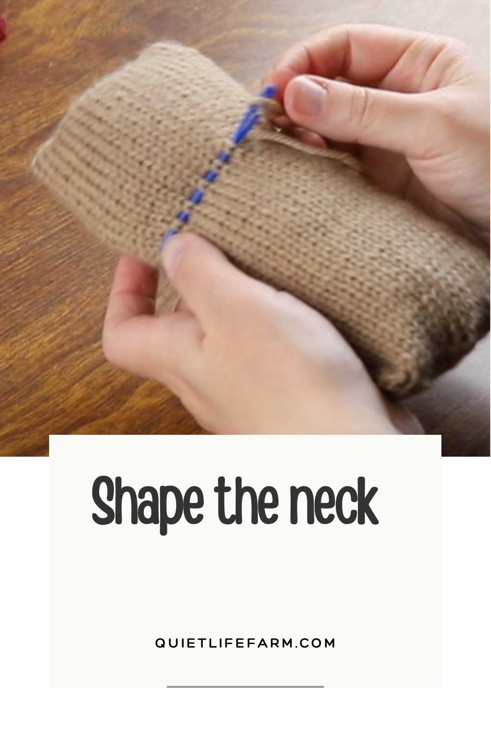 How To Knit a Doll From Squares Easy Free Pattern - Quiet Life Farm