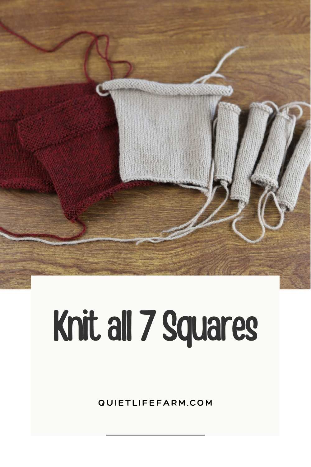 How To Knit a Doll From Squares Easy Free Pattern - Quiet Life Farm