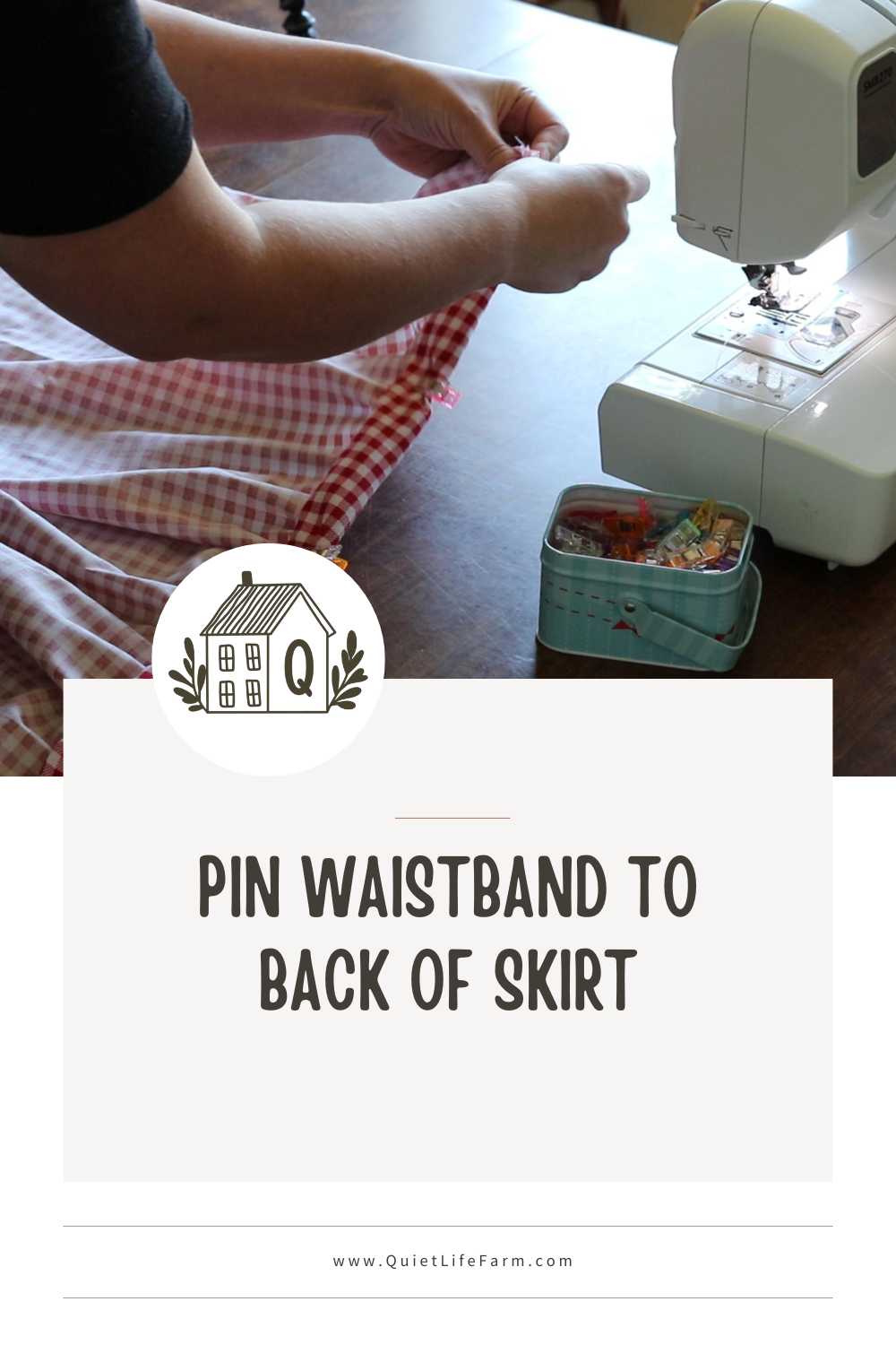 How to Make a Gathered Apron - Quiet Life Farm