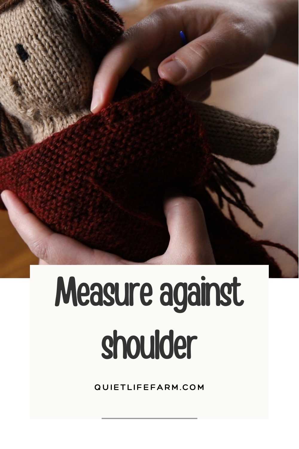 How To Knit a Doll From Squares Easy Free Pattern - Quiet Life Farm