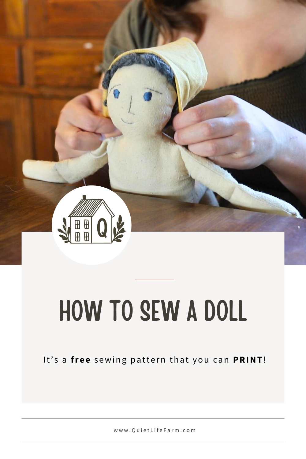 13" Rag Doll: FREE Sewing Pattern! - Quiet Life Farm