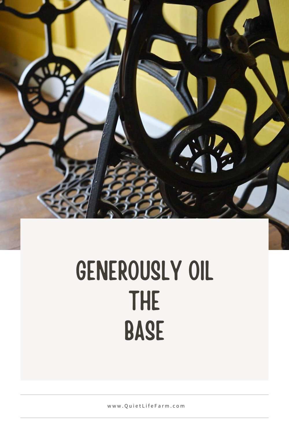 How To Restore An Old Treadle Sewing Machine - Quiet Life Farm