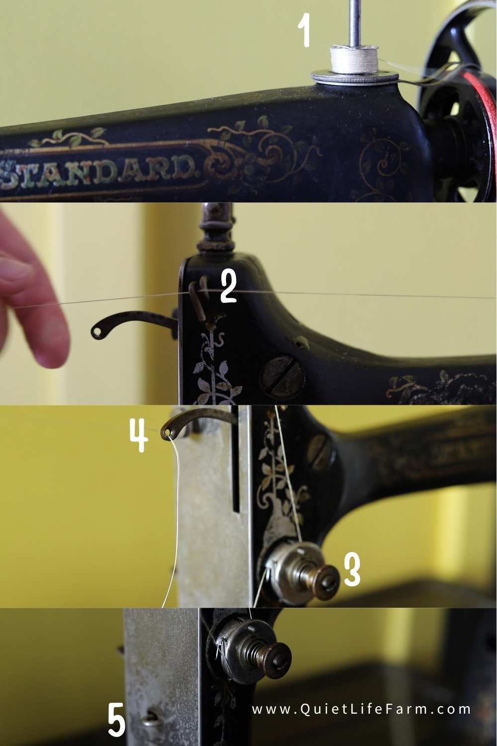 How To Restore An Old Treadle Sewing Machine - Quiet Life Farm