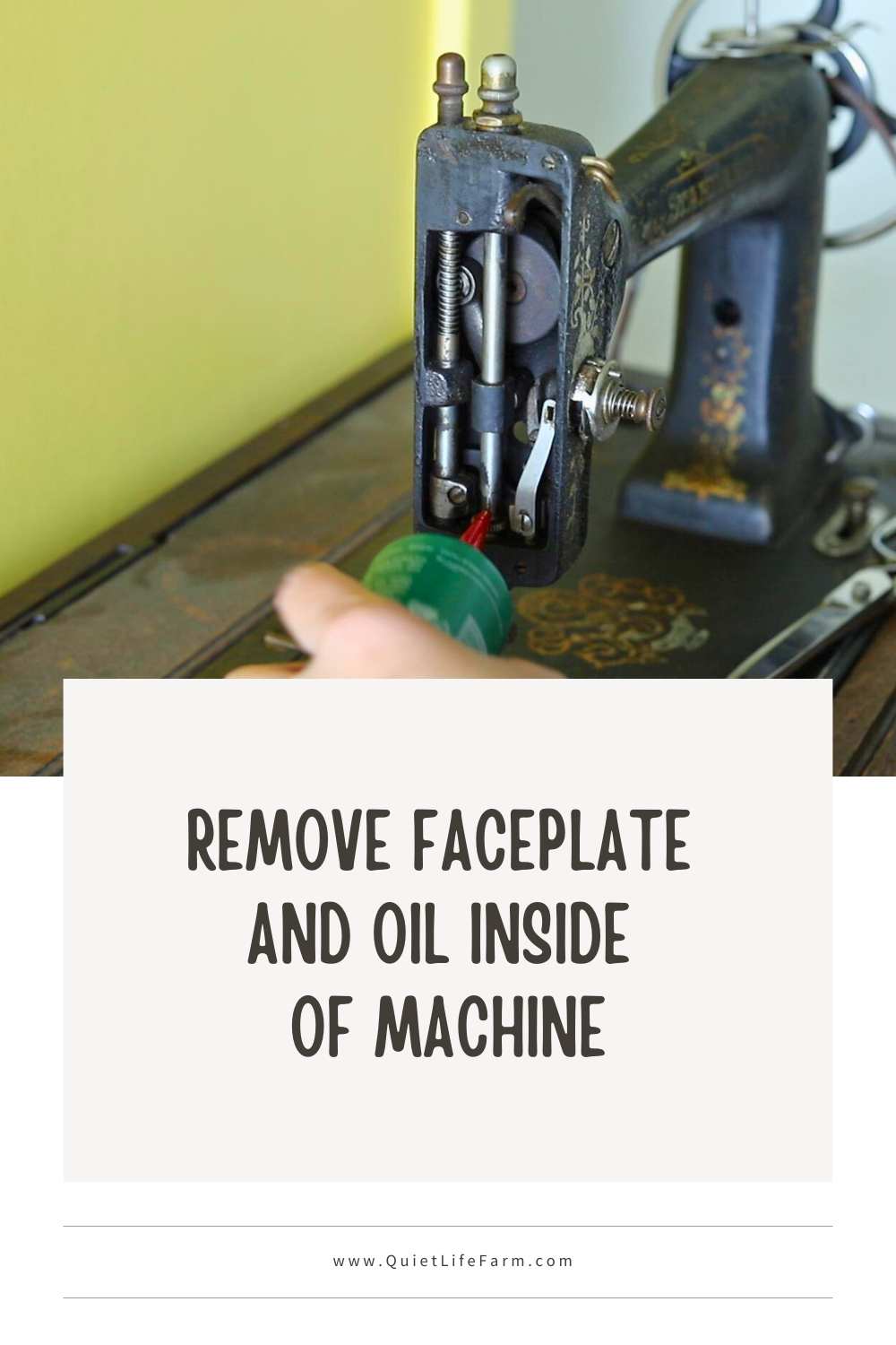 How To Restore An Old Treadle Sewing Machine - Quiet Life Farm