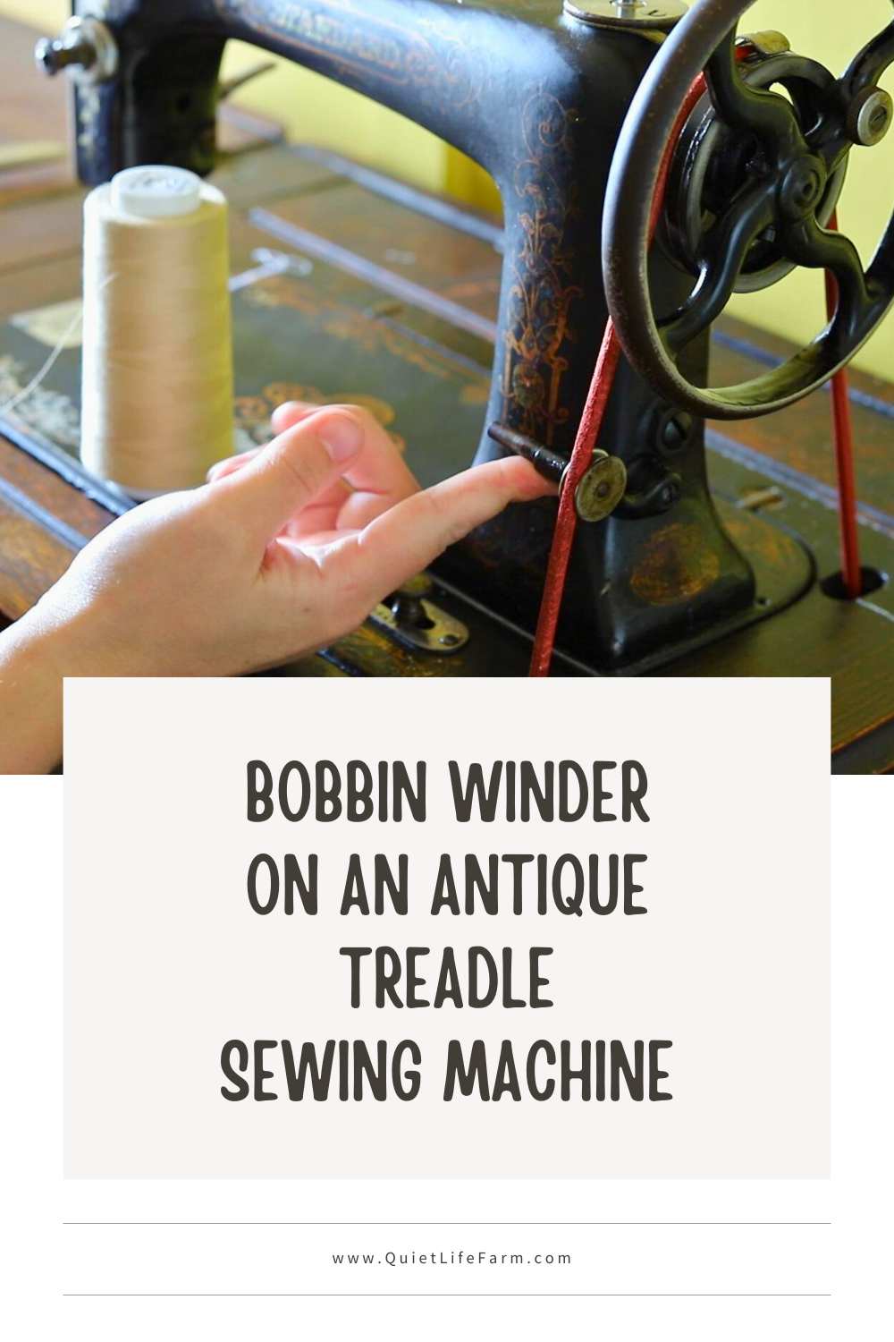 How To Restore An Old Treadle Sewing Machine - Quiet Life Farm