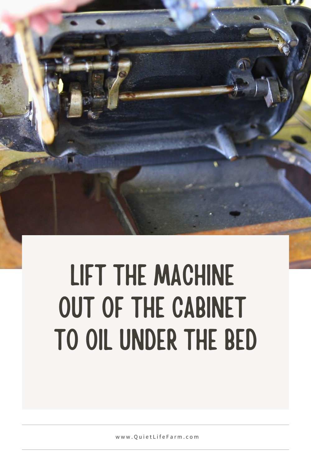 How To Restore An Old Treadle Sewing Machine - Quiet Life Farm