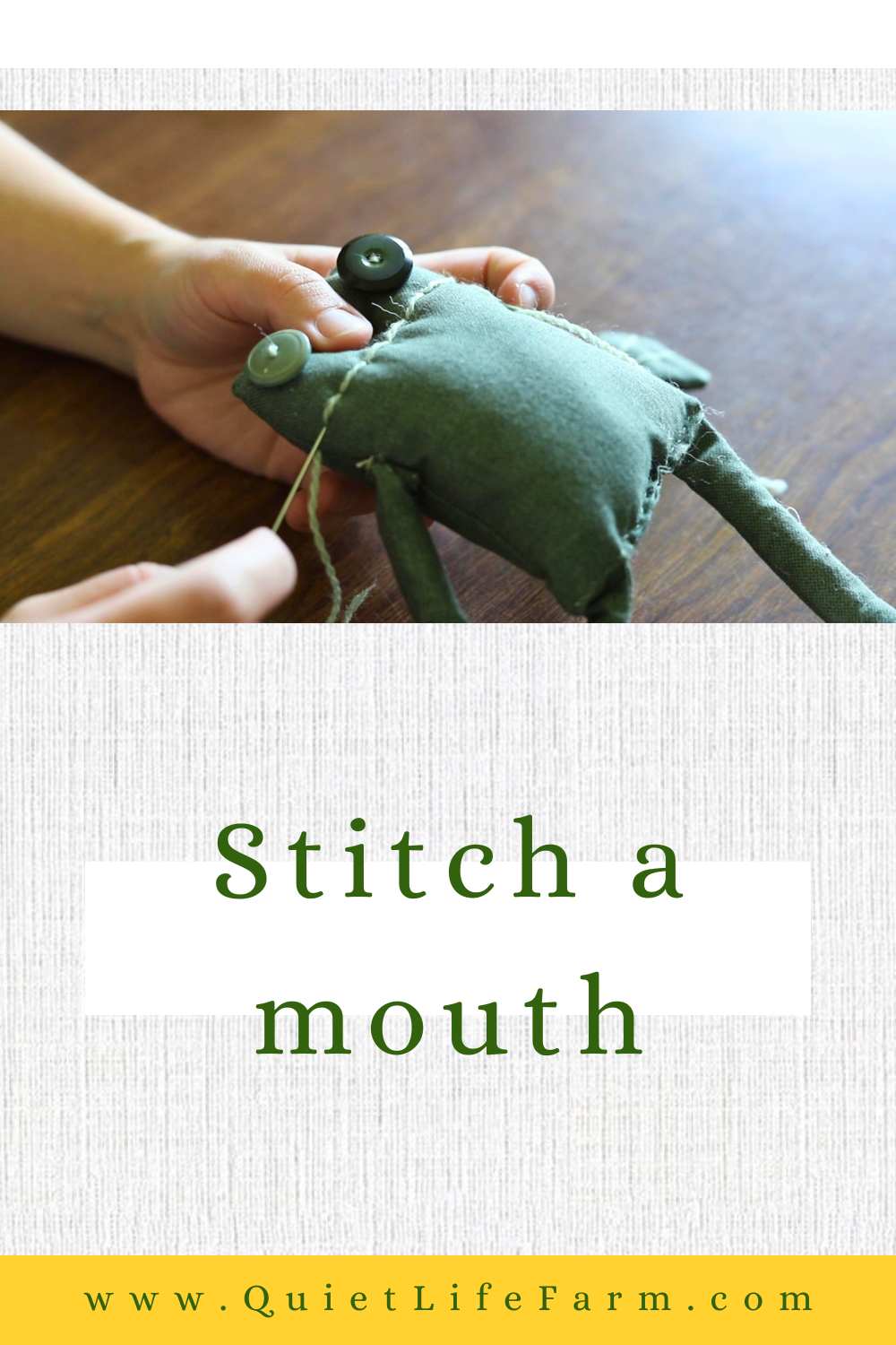 Frog Sewing Pattern FREE PDF - Quiet Life Farm