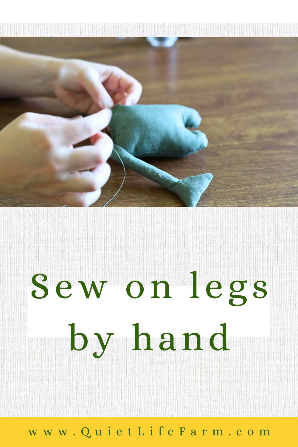 Frog Sewing Pattern FREE PDF - Quiet Life Farm