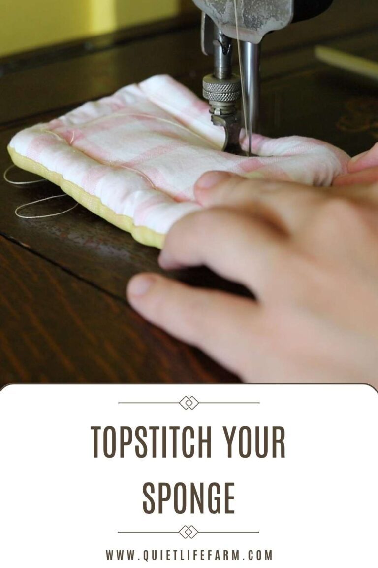DIY UnSponges: How To Sew Reusable Sponges - Quiet Life Farm