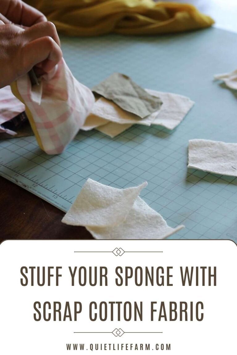 DIY UnSponges: How To Sew Reusable Sponges - Quiet Life Farm