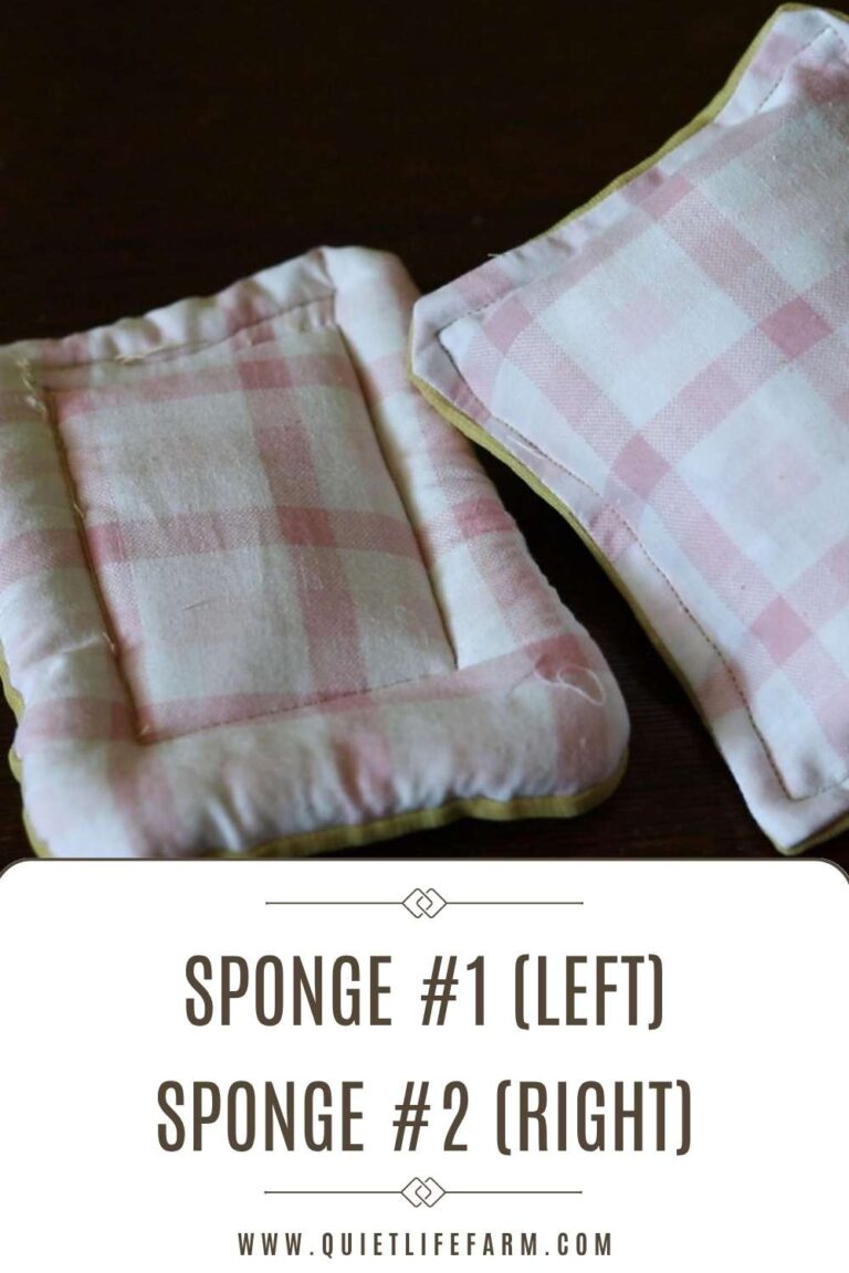 DIY UnSponges: How To Sew Reusable Sponges - Quiet Life Farm