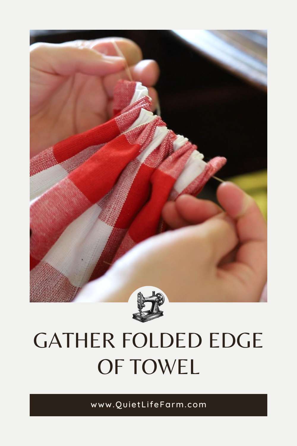 How to Make Easy Hanging Hand Towels - Quiet Life Farm