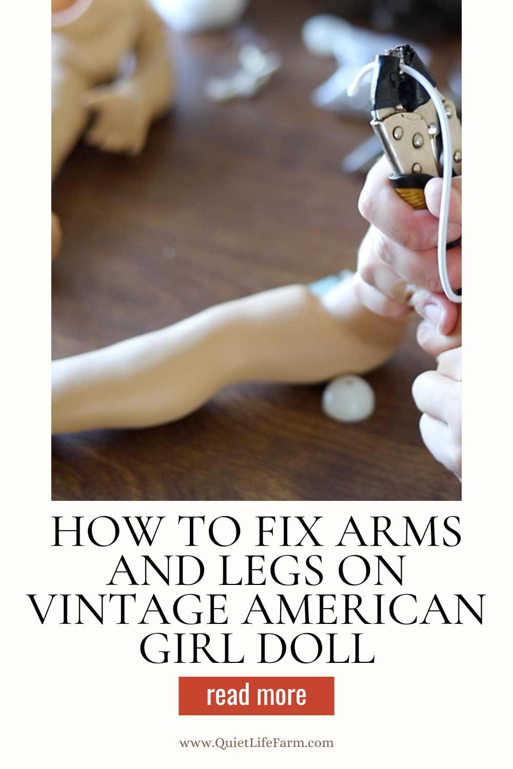 Loose Limbs? How To Restring an American Girl Doll At Home - Quiet Life ...