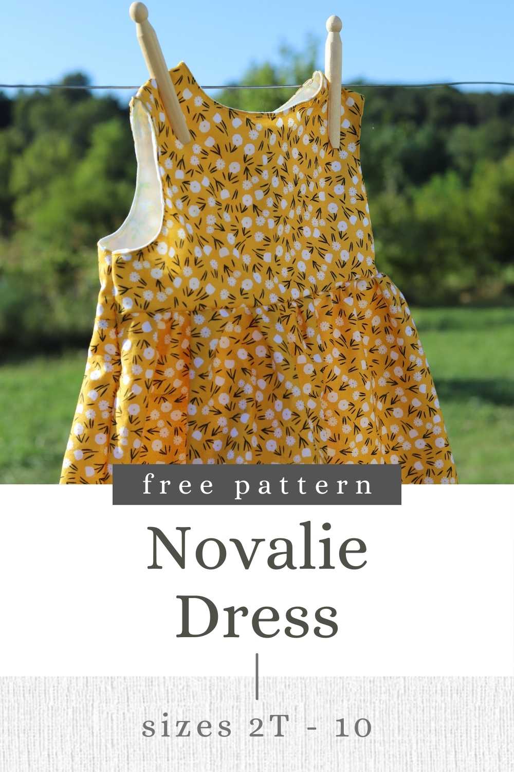 Novalie Dress | How to Sew a Girl’s Dress: Free Printable Pattern for ...