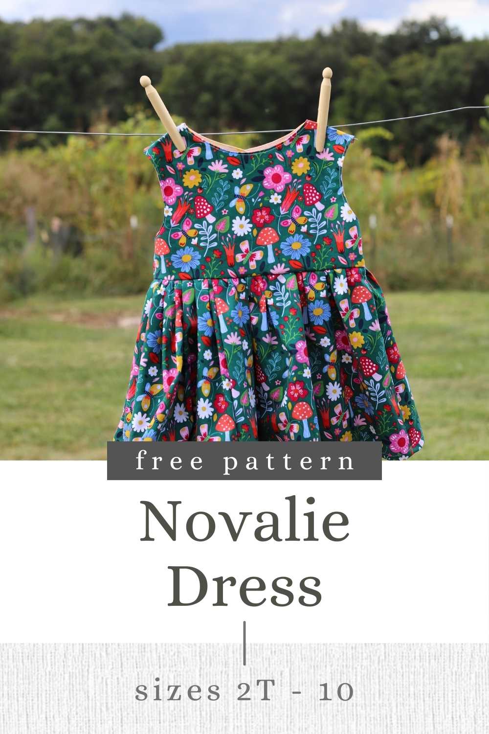 Novalie Dress | How to Sew a Girl’s Dress: Free Printable Pattern for ...